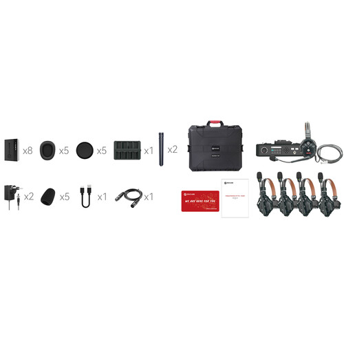 Hollyland Solidcom C1 Pro Hub4S - 5-Person Full-Duplex Wireless ...