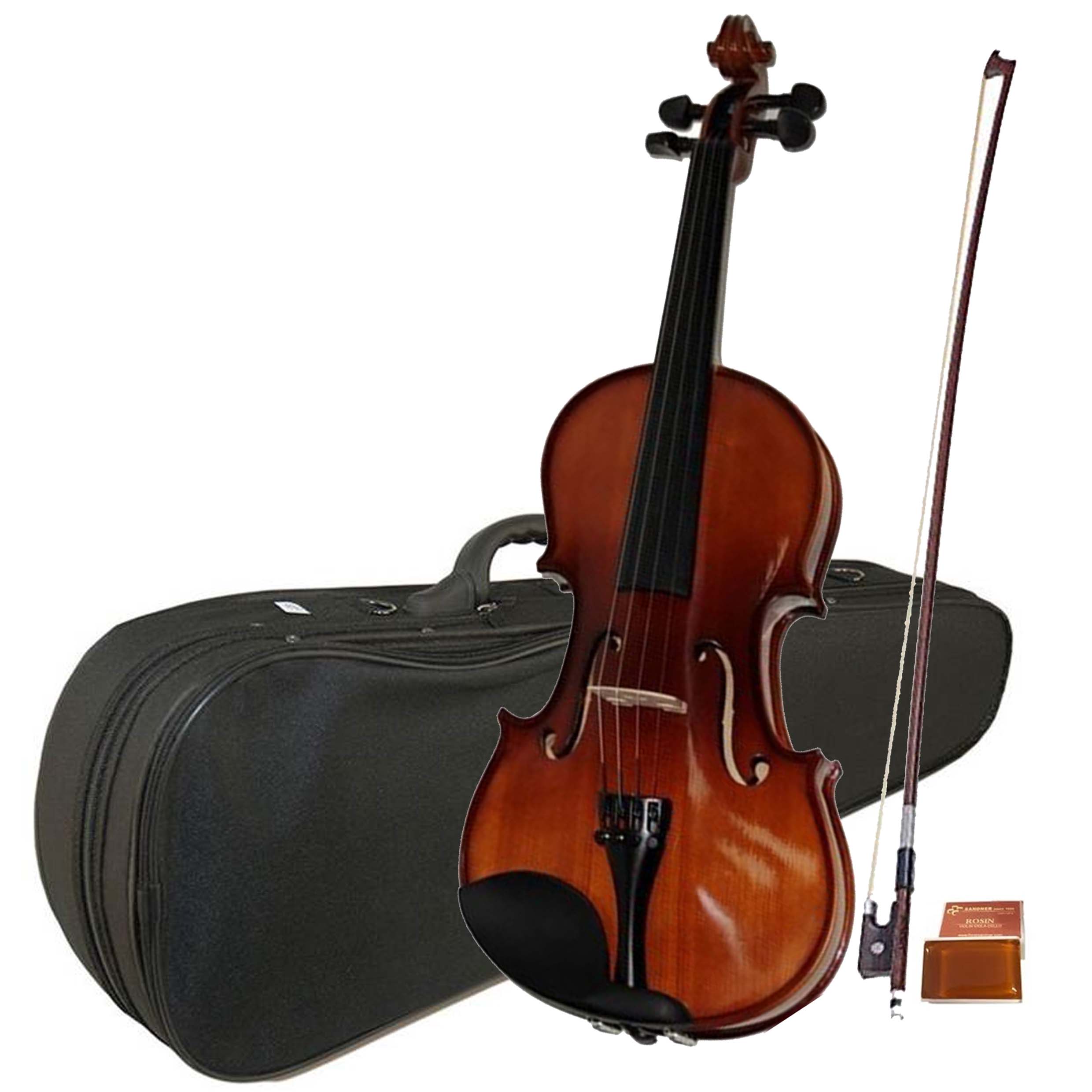 Franz Sandner SNR301B - 3/4 Violin Kit w/ Case, Bow & Case Strap ...